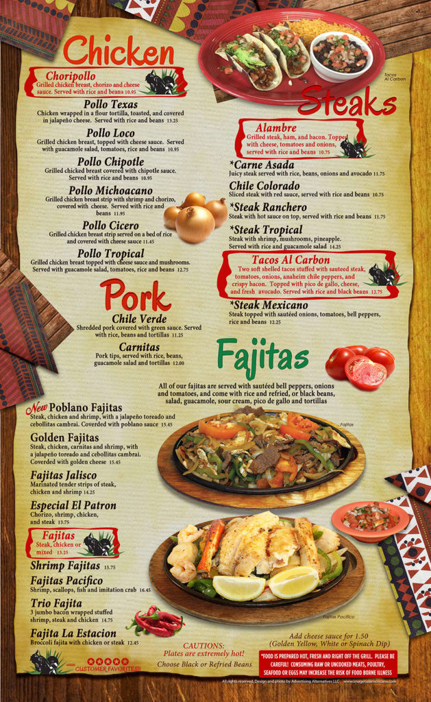 To Go Menu – El Patron de Soto